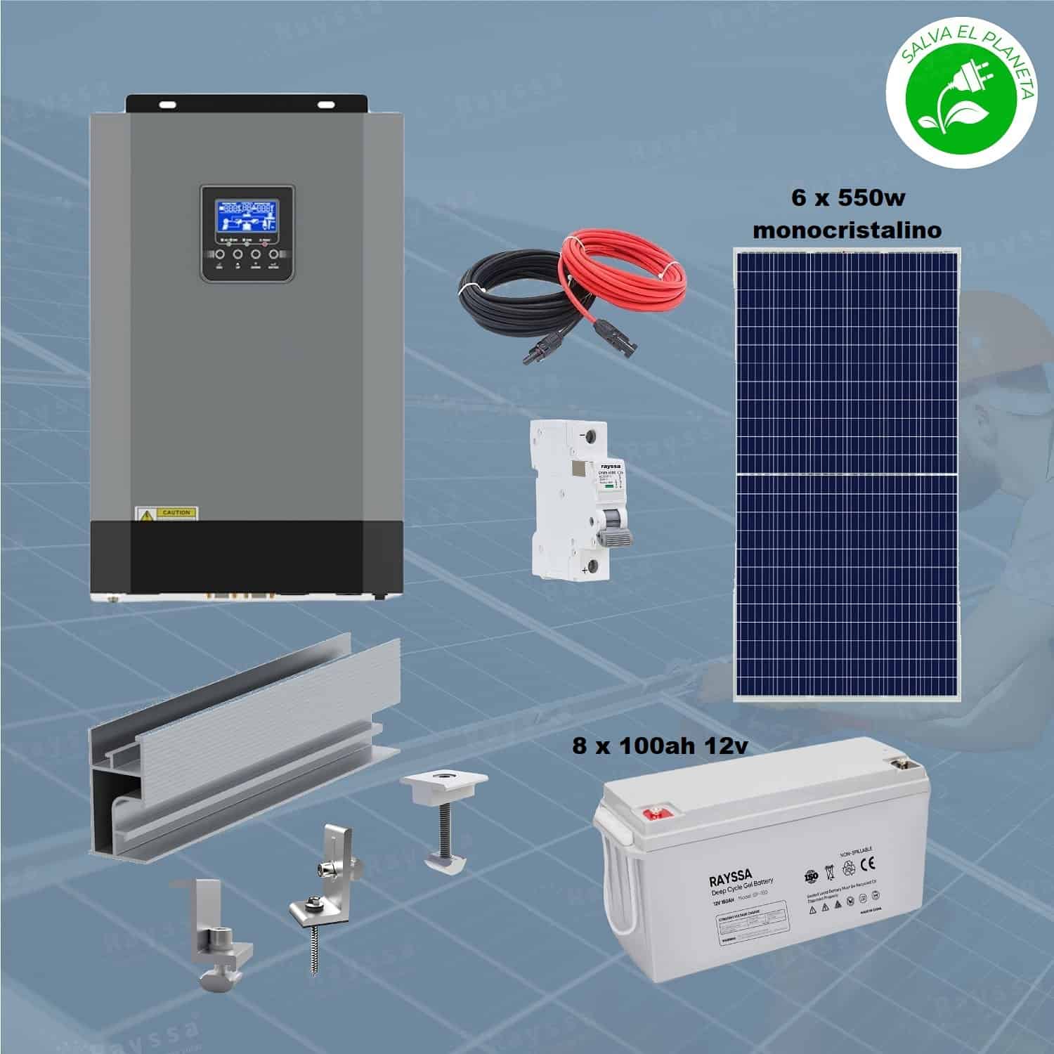 Kit solar alta eficiencia - Rayssa